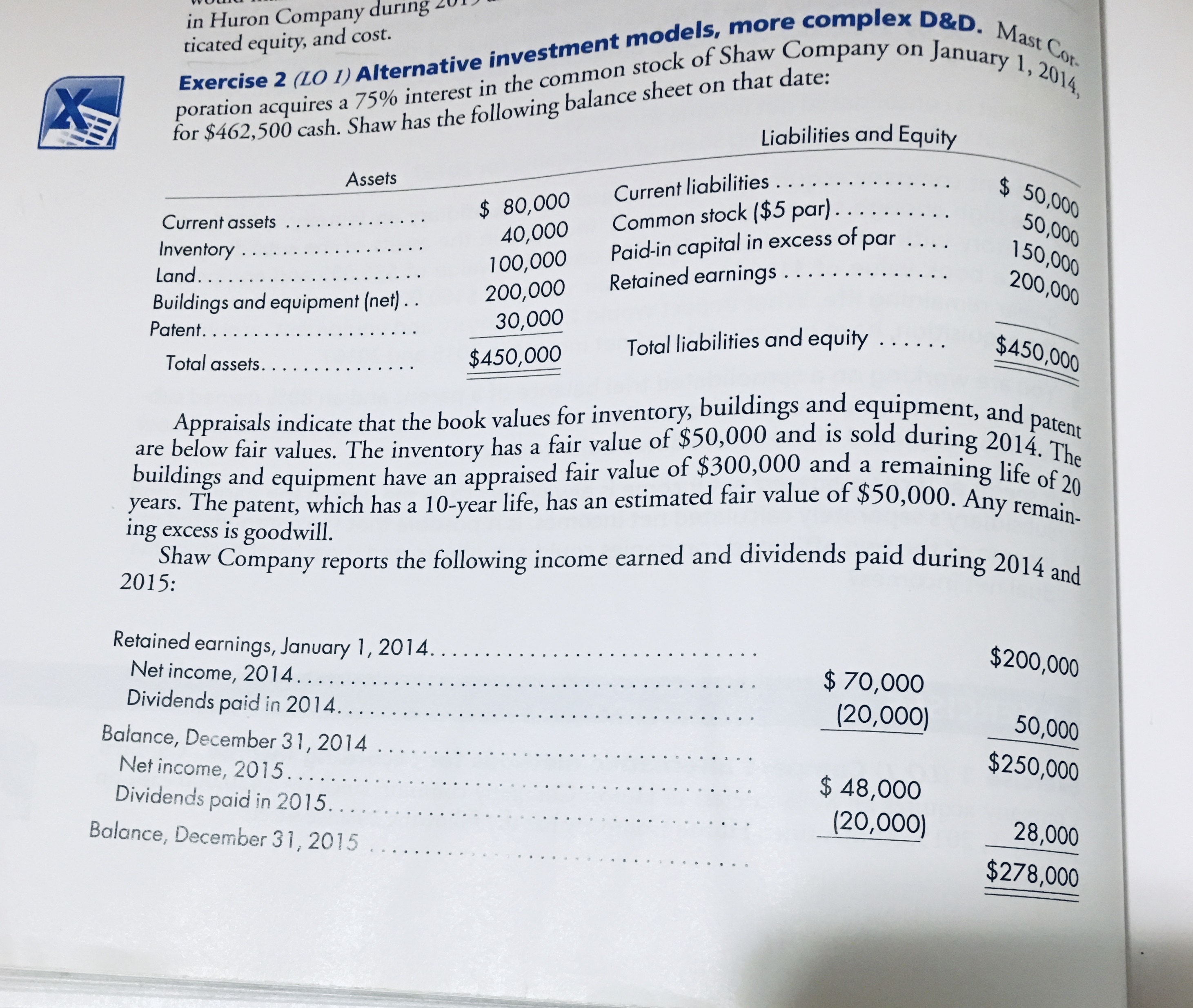 Solved Prepare a determination and distributionof excess | Chegg.com