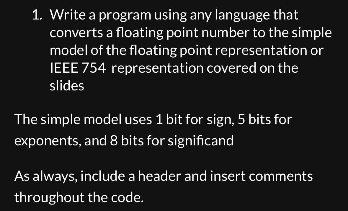 Solved Write A Program Using Python That Converts A Floating 