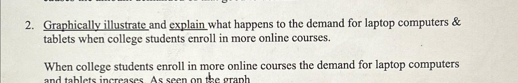 Solved Graphically illustrate and explain what happens to | Chegg.com