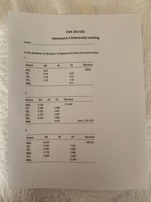 Solved For the following problems (4-6) set up and complete | Chegg.com