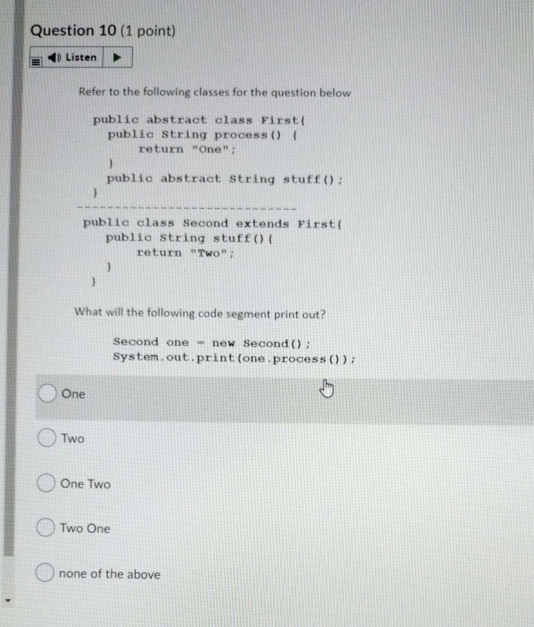 Solved What is the value of times displayed? public class | Chegg.com