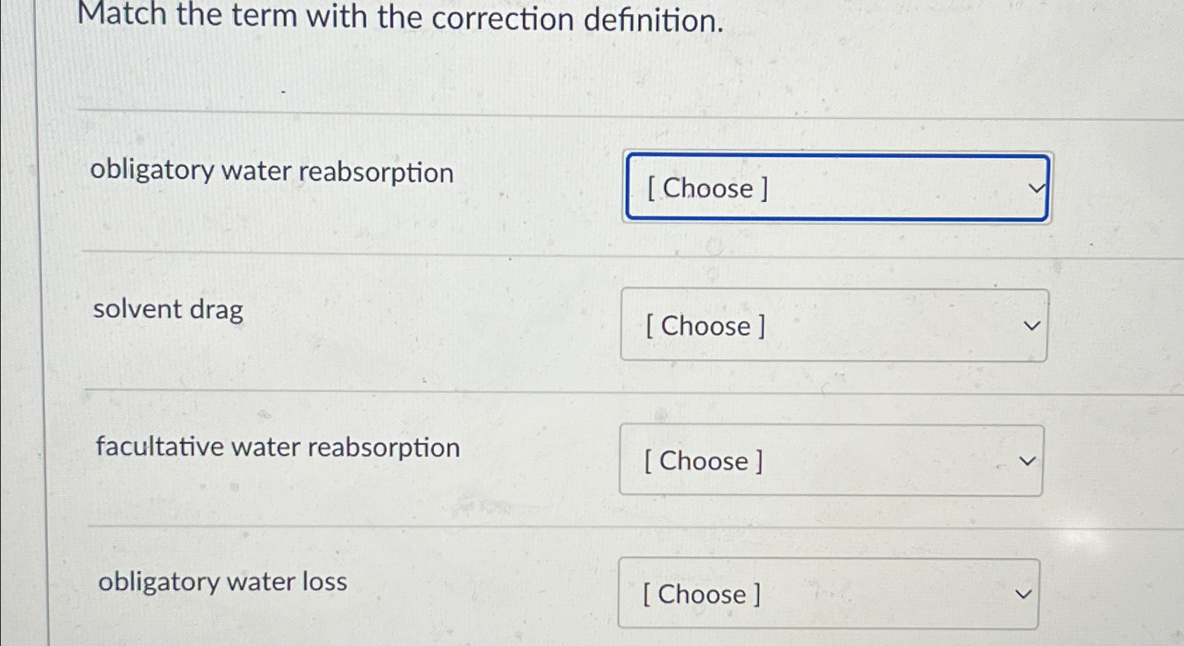 Solved Match the term with the correction | Chegg.com