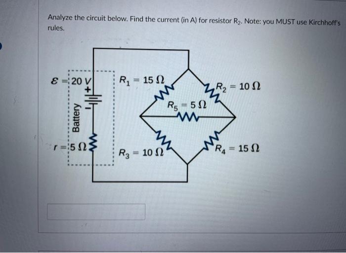 Solved Analyze the circuit below. Find the current (in A) | Chegg.com