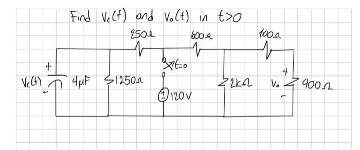 Solved Find v,(t) and vn(t) in t>0 | Chegg.com