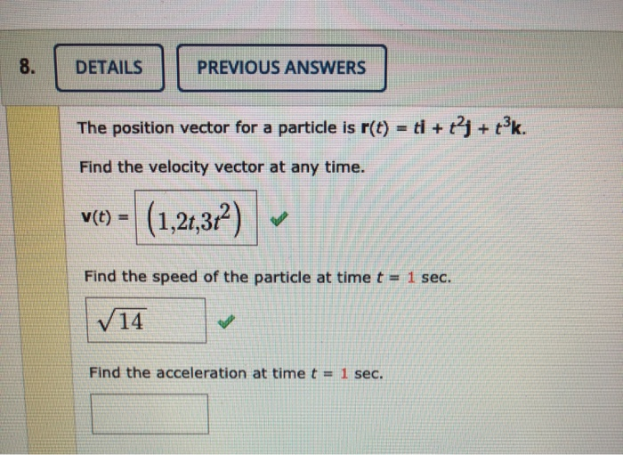 Solved Find the position vector-valued function r(t), given | Chegg.com