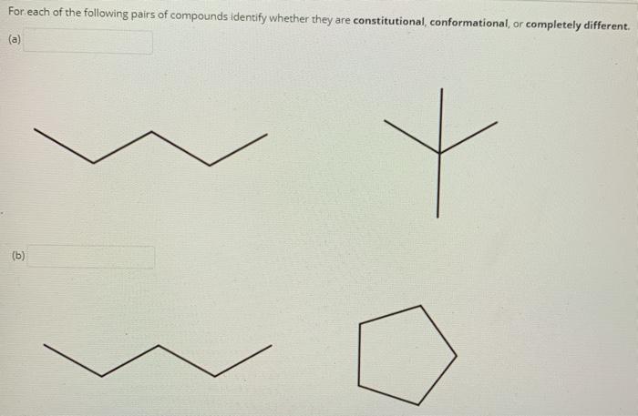 Solved For each of the following pairs of compounds identify | Chegg.com