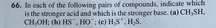 Solved 66. In each of the following pairs of compounds, | Chegg.com