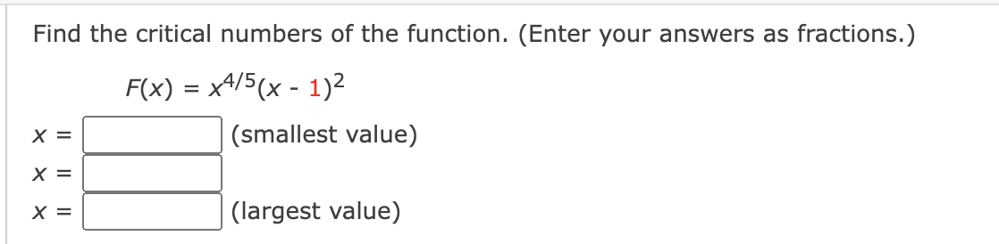 Solved Find the critical numbers of the function. (Enter | Chegg.com