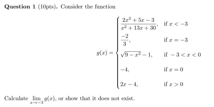 Solved Question 1 (10pts). Consider the function | Chegg.com Solved Question 1 (10pts). Consider the function | Chegg.com