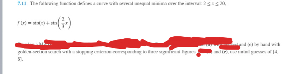 Solved NEED BY HAND7.11 ﻿The following function defines a | Chegg.com