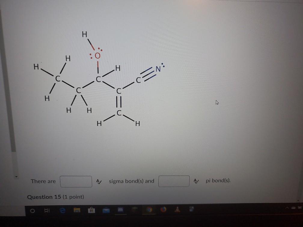 Solved H . H H. C. C. CHE: HH H There are A sigma bond(s) | Chegg.com