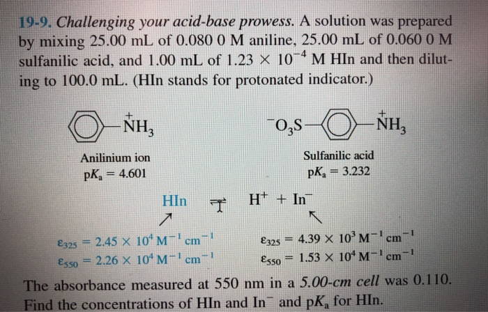 Solved 19-9. Challenging your acid-base prowess. A solution | Chegg.com