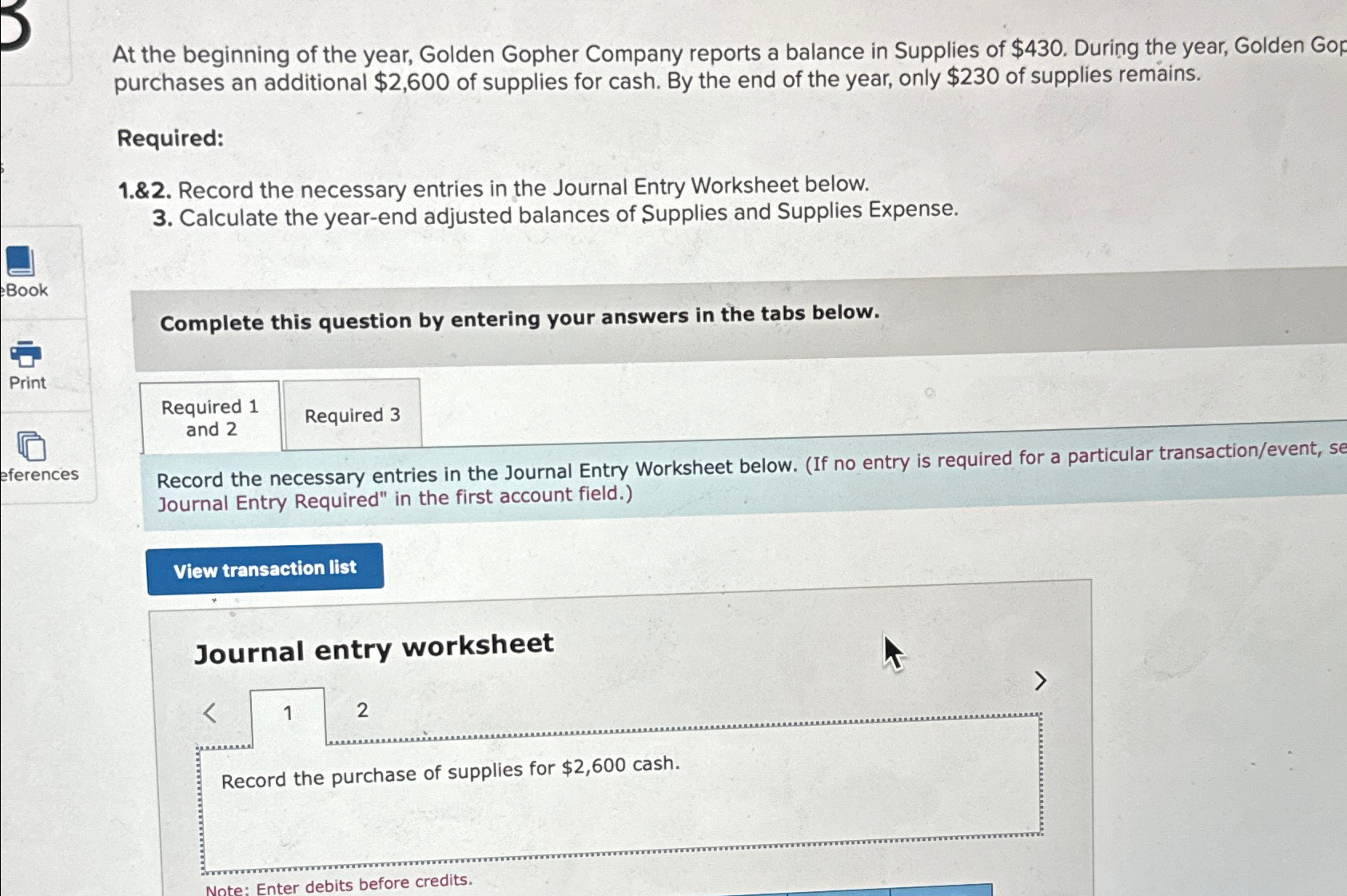 Solved At the beginning of the year, Golden Gopher Company | Chegg.com