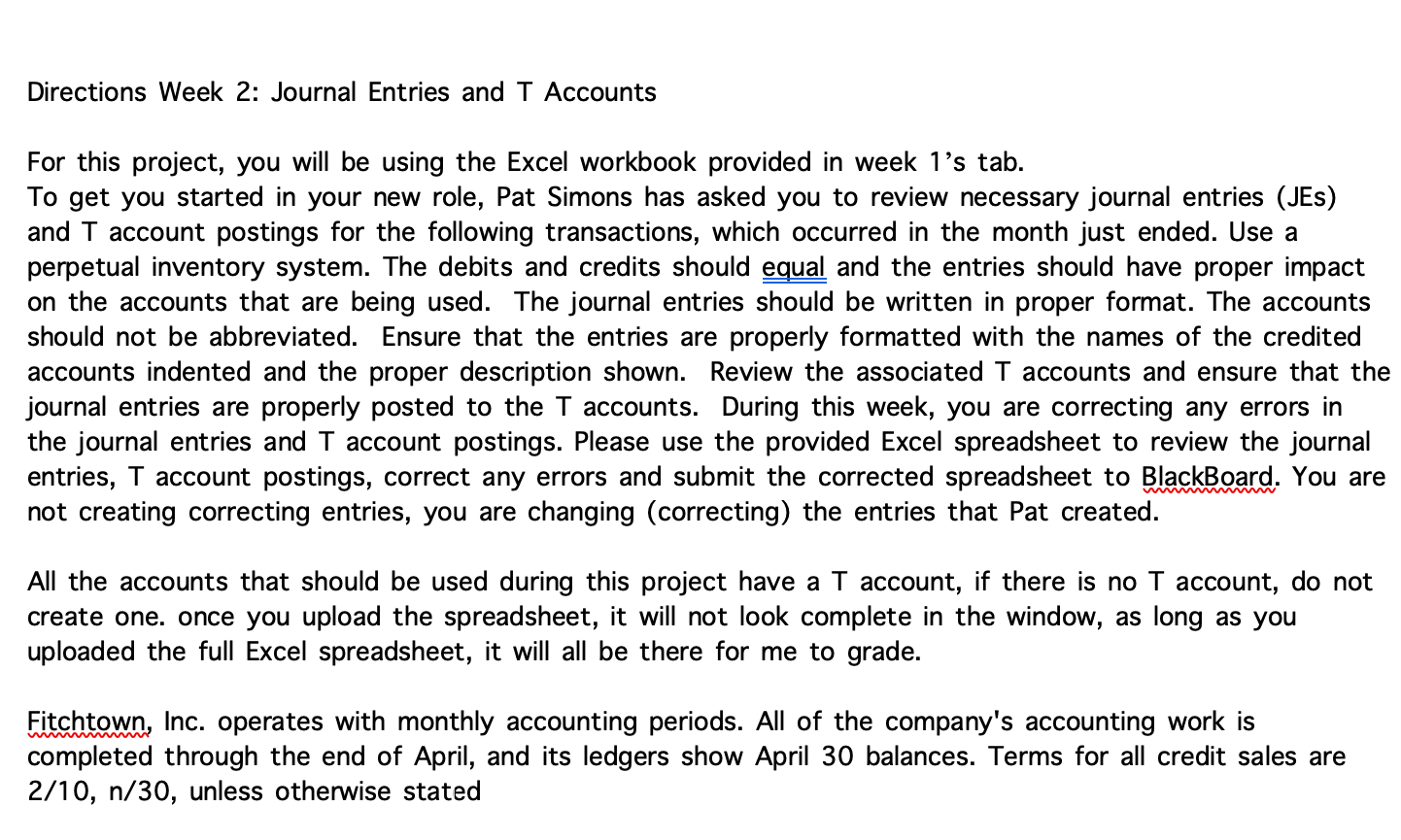 Solved please help me correct or solve for the t accounts | Chegg.com