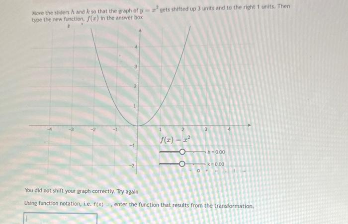 Solved Let f(x)=4x. If g(x) is the graph of f(x) shifted up | Chegg.com