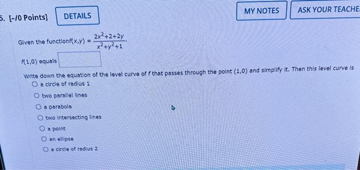 Solved 10 Points Given The Function 