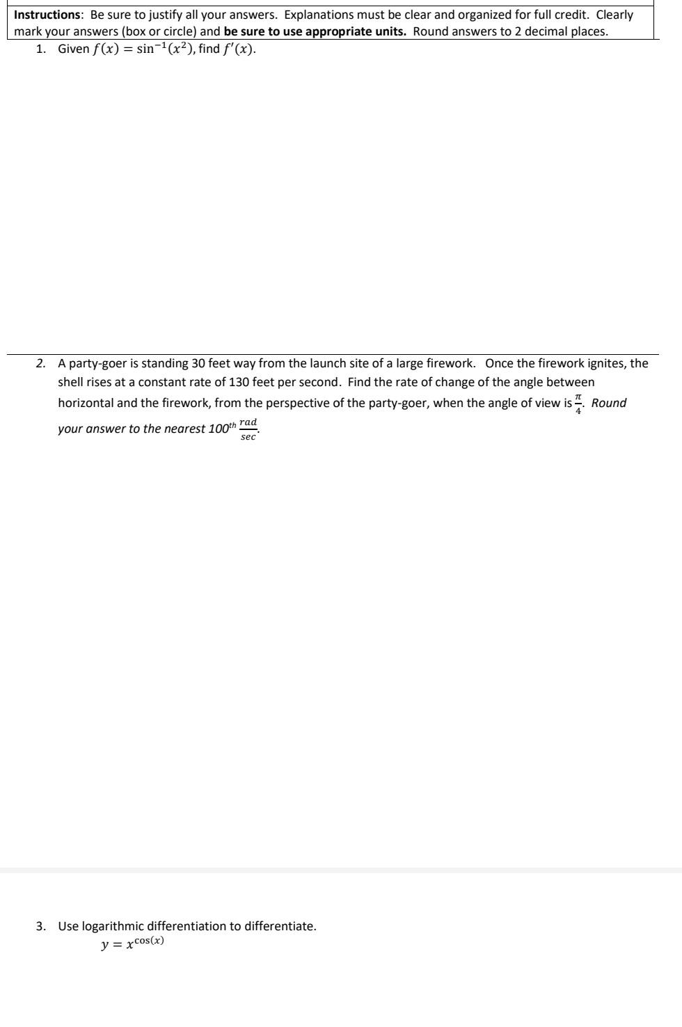 Solved I need help with all three questions, please answer | Chegg.com