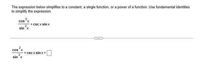 Solved The expression below simplifies to a constant, a | Chegg.com