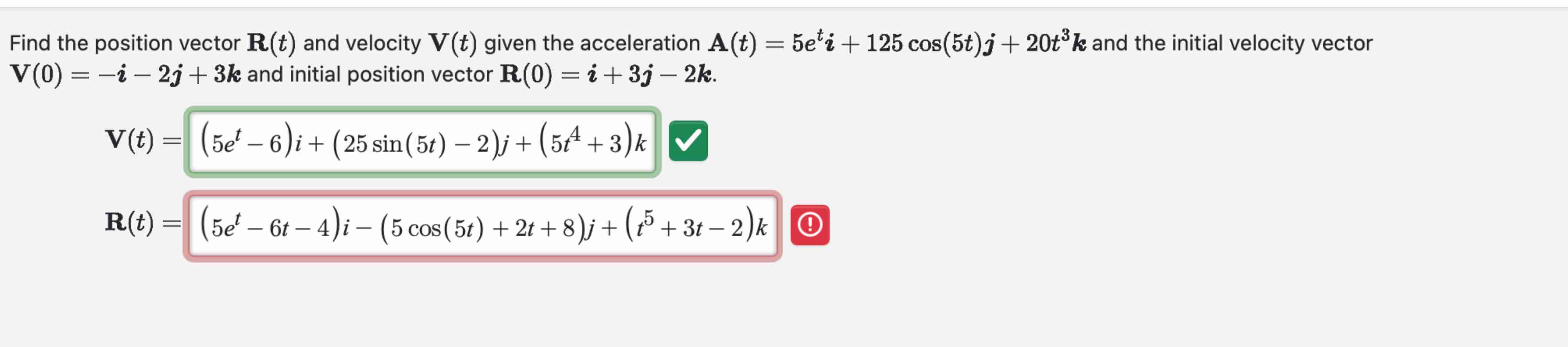 Solved Find the position vector R(t) ﻿and velocity V(t) | Chegg.com