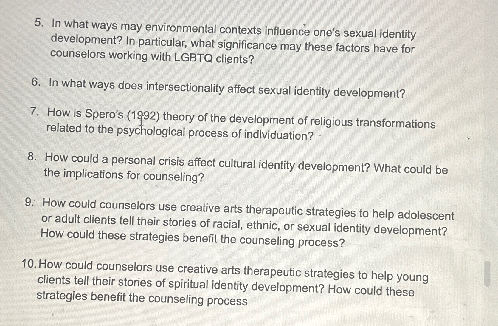 Solved 1. ﻿In what ways may environmental contexts influence | Chegg.com