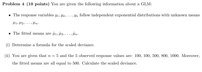 Solved Problem 4 (10 ﻿points) ﻿You are given the following | Chegg.com