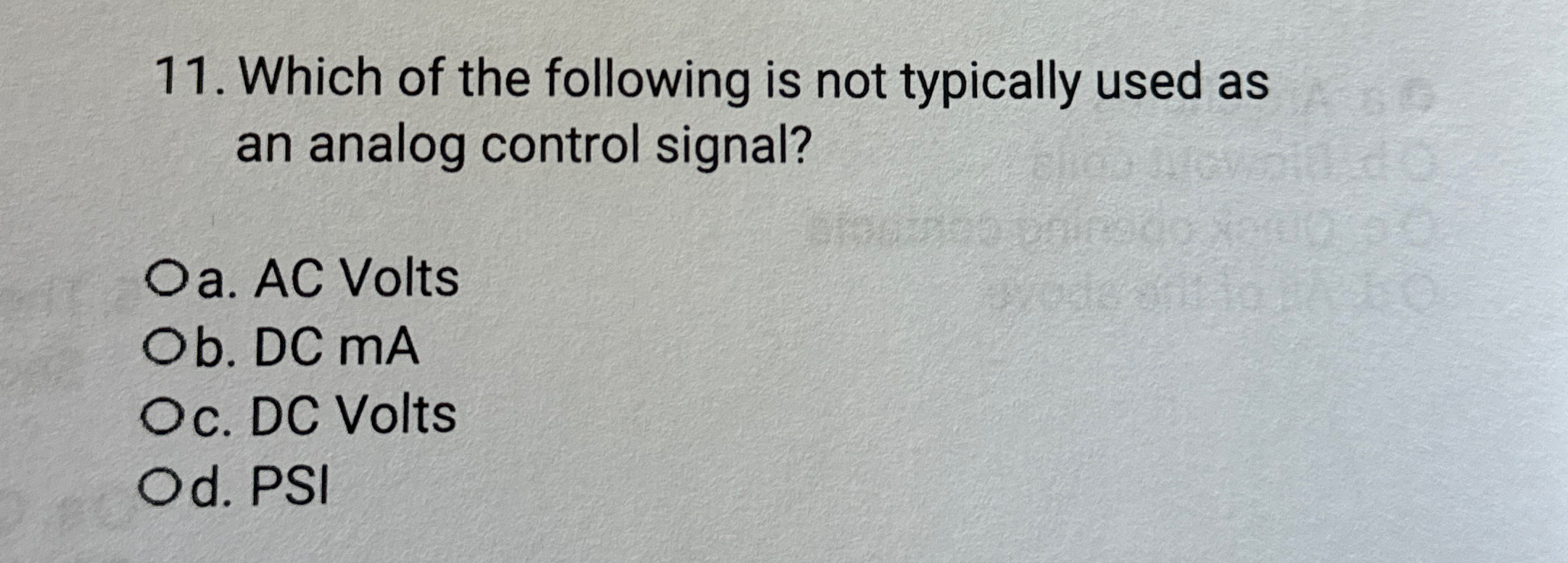 Solved Which of the following is not typically used as an | Chegg.com