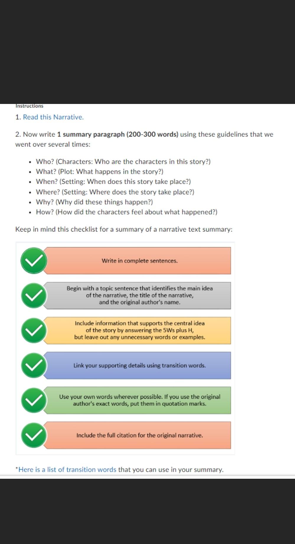 2. Now write 1 summary paragraph (200-300 words) | Chegg.com