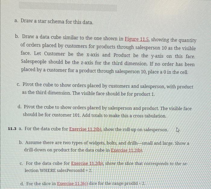 Solved 11.2 Let the following relations represent a fact | Chegg.com