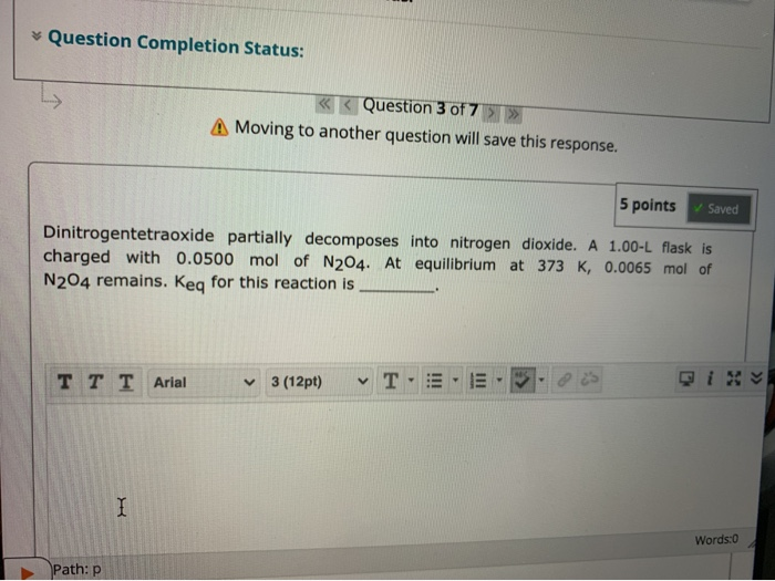 Solved Question Completion Status: | Chegg.com