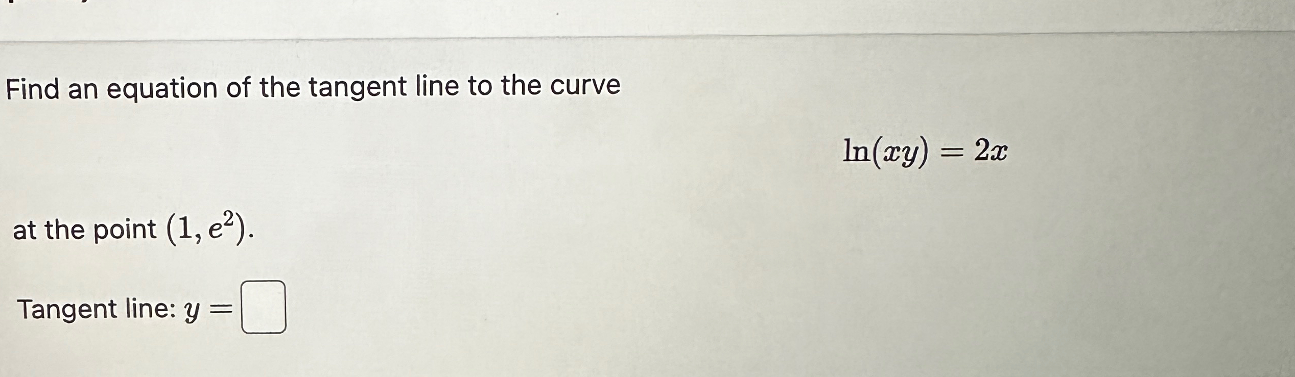 Solved Find an equation of the tangent line to the | Chegg.com