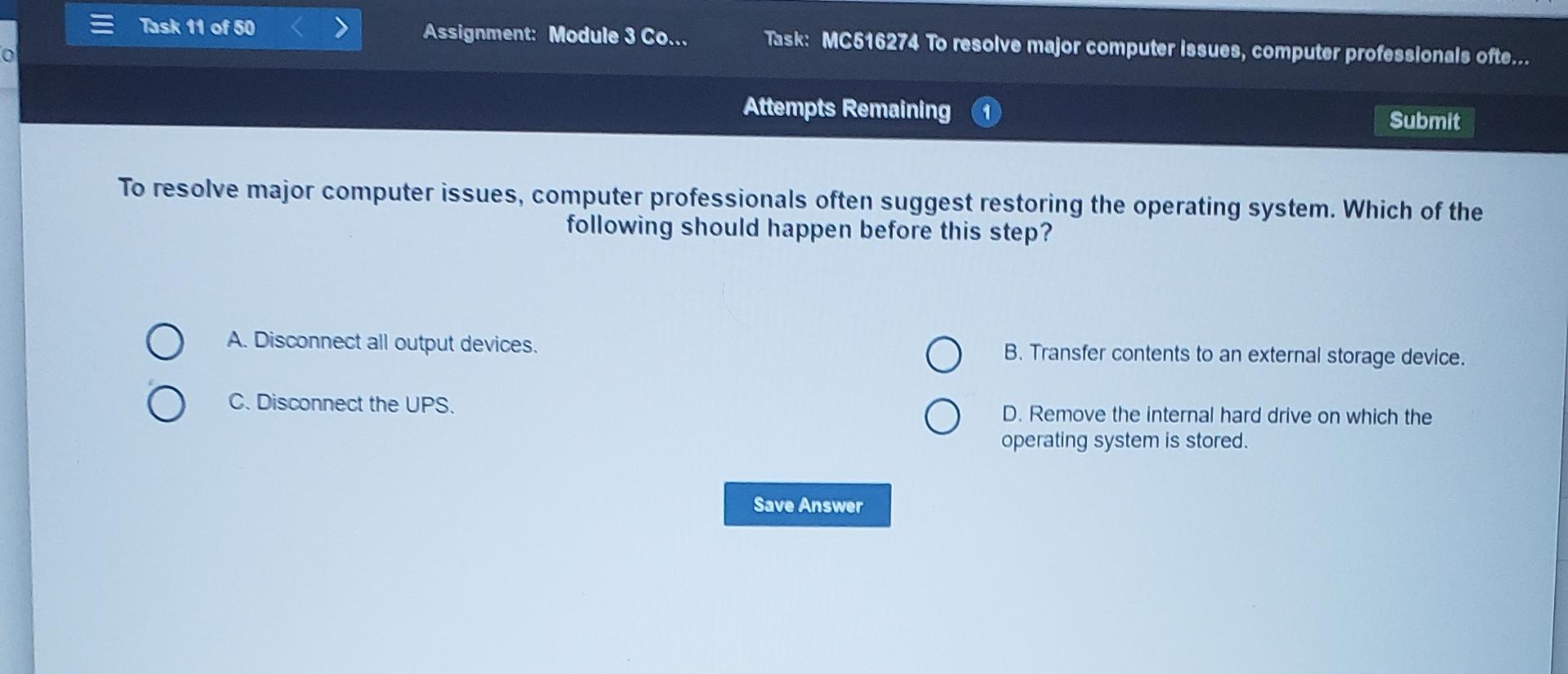 Solved Task 11 ﻿of 50Assignment: Module 3 ﻿Co...Task: | Chegg.com