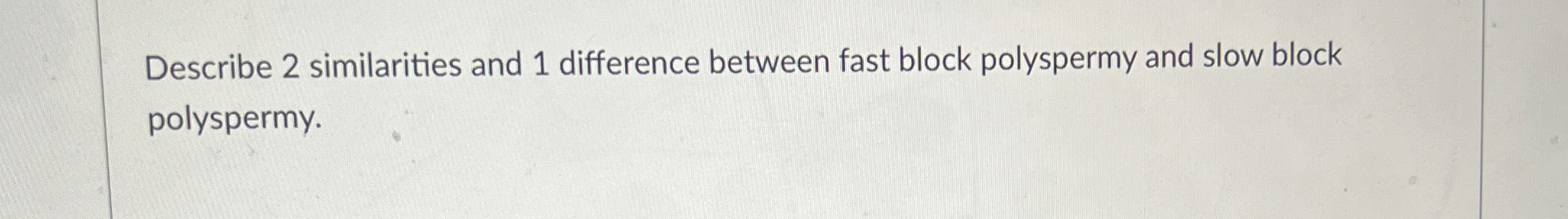 Solved Describe 2 ﻿similarities and 1 ﻿difference between | Chegg.com
