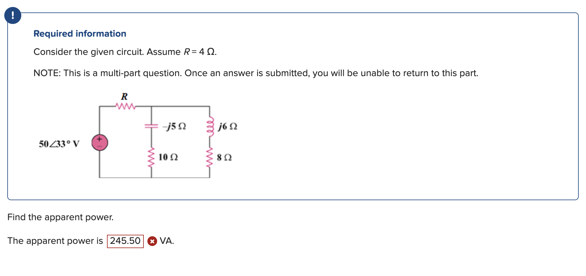 Solved Consider the given circuit. Assume R = 4 \Omega . | Chegg.com