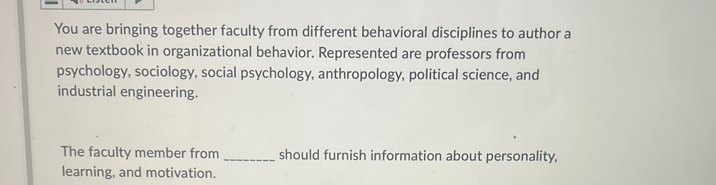 Solved You are bringing together faculty from different | Chegg.com