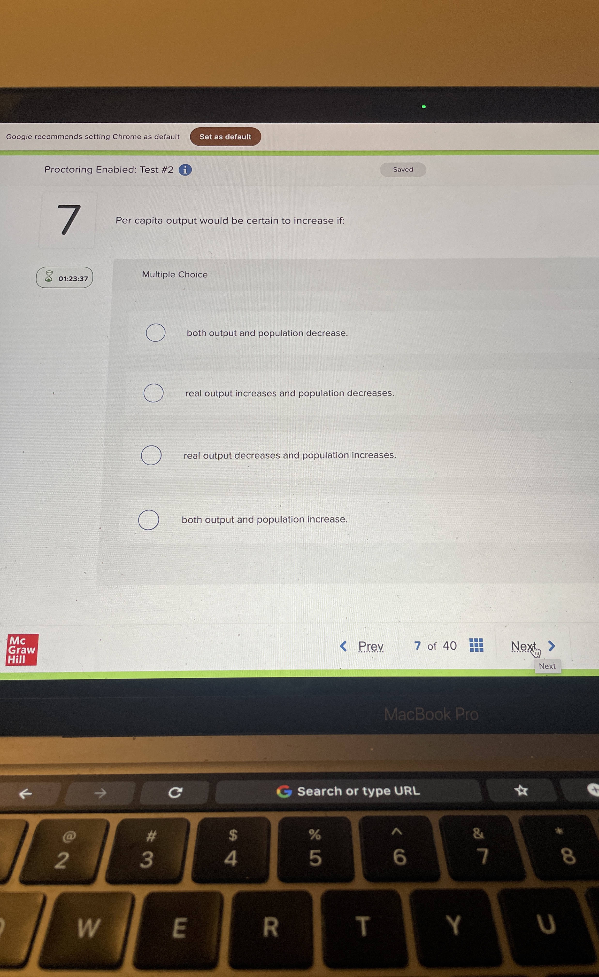 Solved Per capita output would be certain to increase | Chegg.com