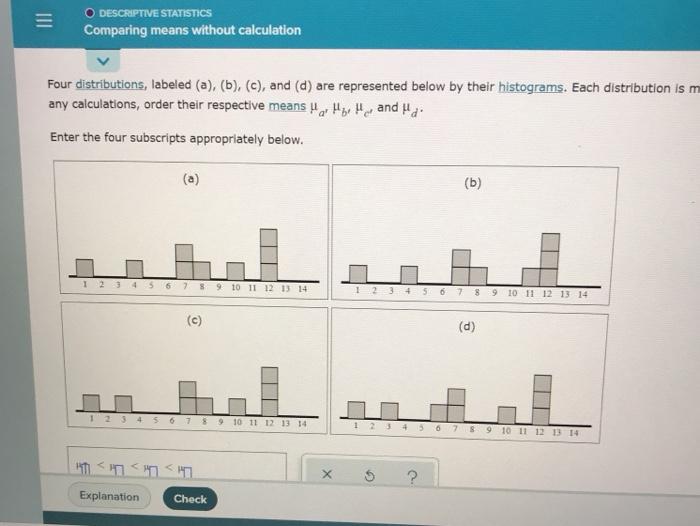 Solved III O DESCRIPTIVE STATISTICS Comparing means without | Chegg.com