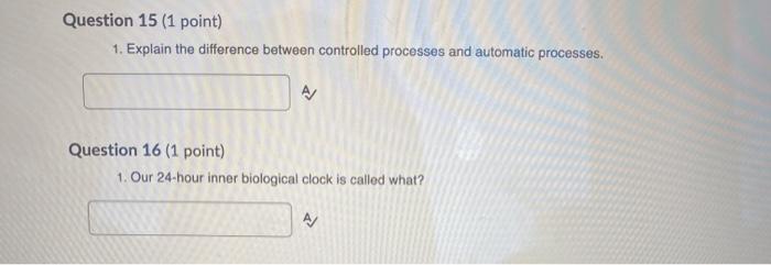 Solved Question 15 (1 point) 1. Explain the difference | Chegg.com
