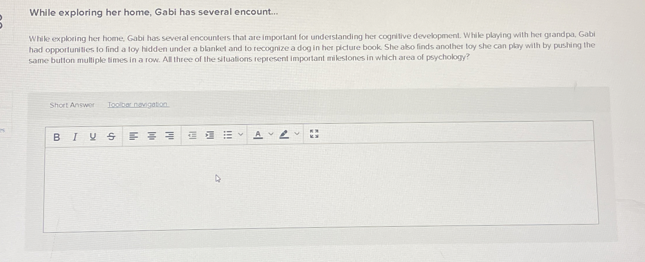 Solved While exploring her home, Gabi has several | Chegg.com