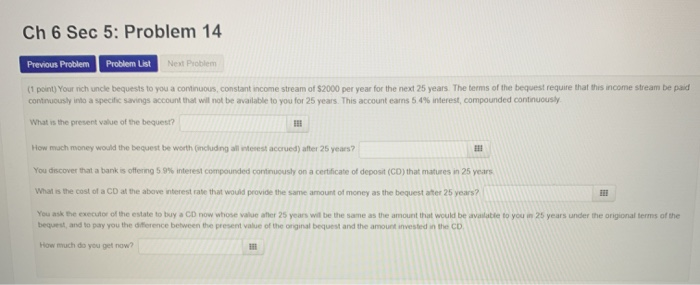 Solved Ch 6 Sec 5: Problem 14 Previous Problem Problem List | Chegg.com