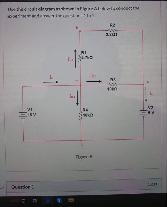 Solved Use the circuit diagram as shown in Figure A below to | Chegg.com