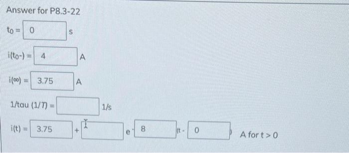 Solved Answer for P8.3-22 | Chegg.com