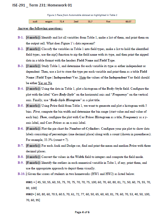 Solved Answer the following questions: B-1. [4 marks]: | Chegg.com