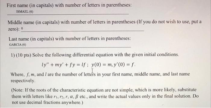 Solved First name (in capitals) with number of letters in | Chegg.com