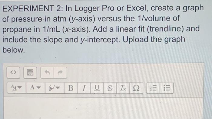 Solved EXPERIMENT 2: Record the pairs of data for pressure | Chegg.com