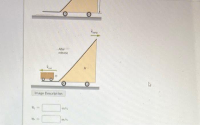 Solved A ramp of mass M=7 kg is at rest on a horizontal | Chegg.com