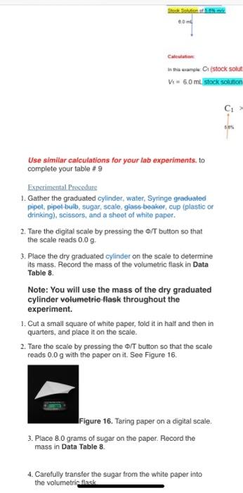 Solved Lab No. 4 - Concentration, Solution, and Dilution In | Chegg.com