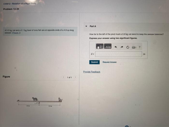 Solved A 5.0 kg cat and a 21 kg bowl of tunin fish are at | Chegg.com