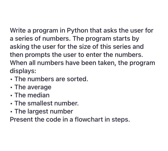 Solved Write a program in Python that asks the user for a | Chegg.com