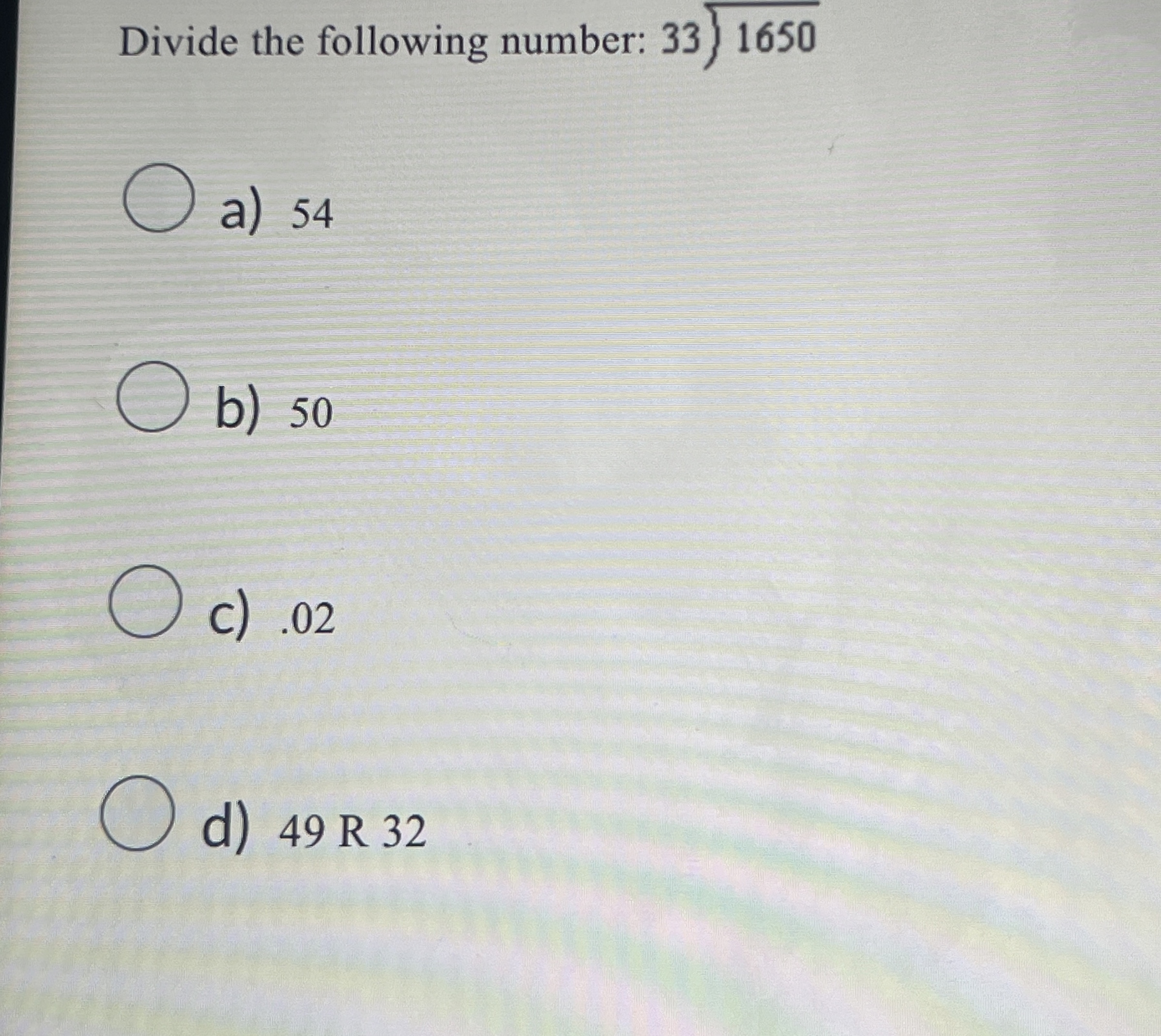 Solved Divide the following number: | Chegg.com