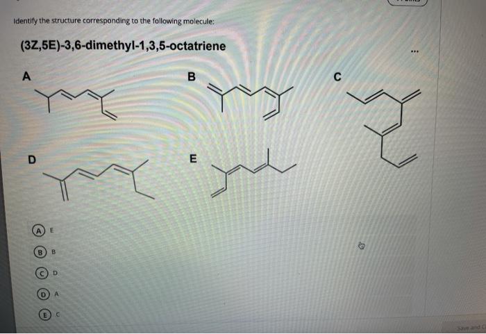 Solved Identify the structure corresponding to the following | Chegg.com